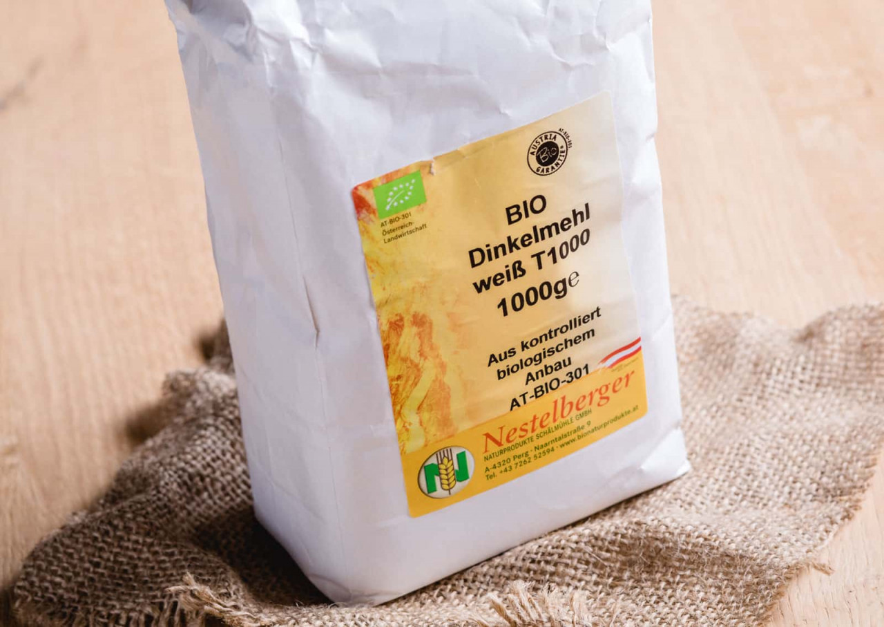 Bio Dinkelmehl weiß T1000 online bestellen